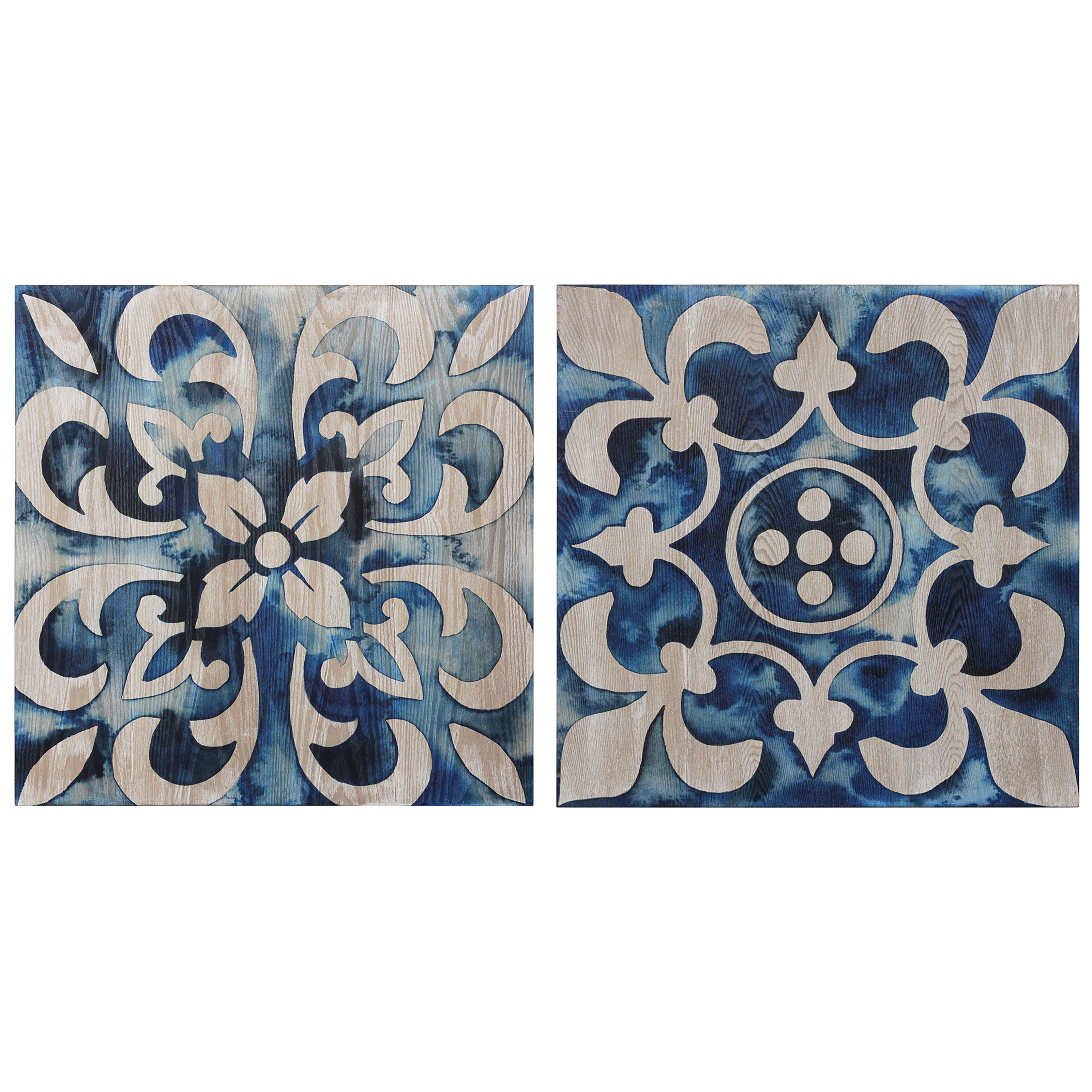 Cobalt Tile II & III – Empire Art Direct