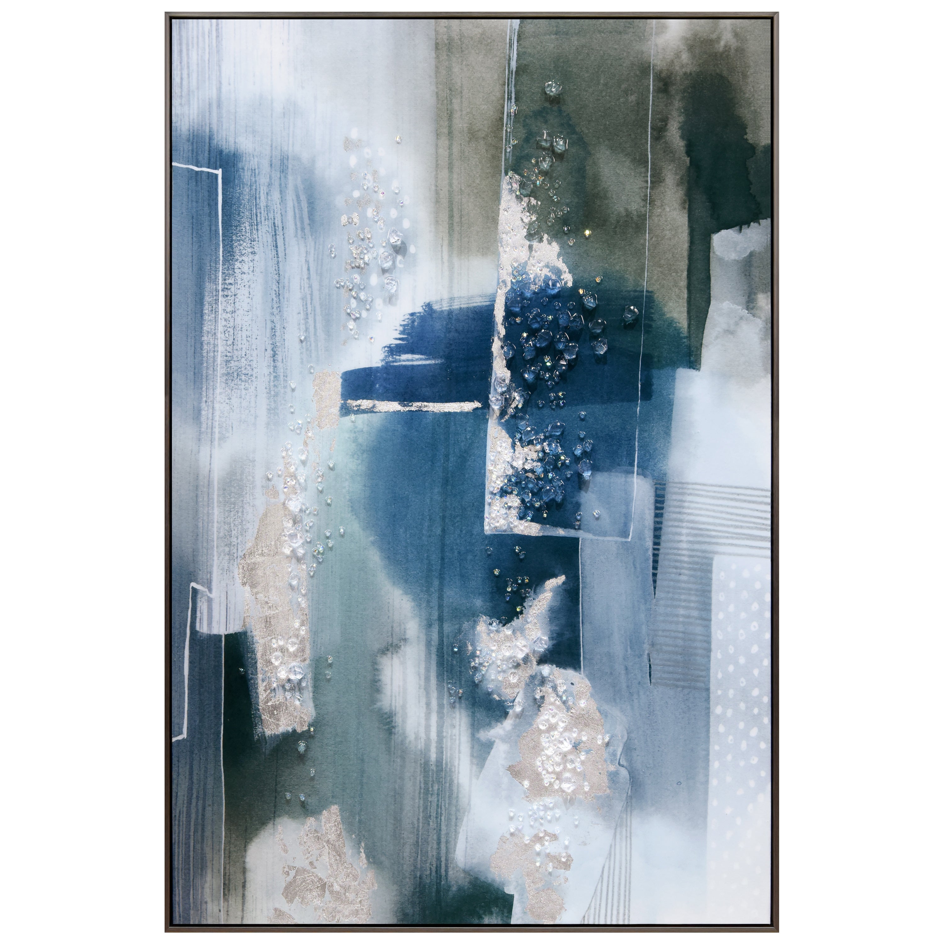 "Silver Mist II", a stunning 32"x48"x1.4" Crystallus Epoxy Coated Gall ...
